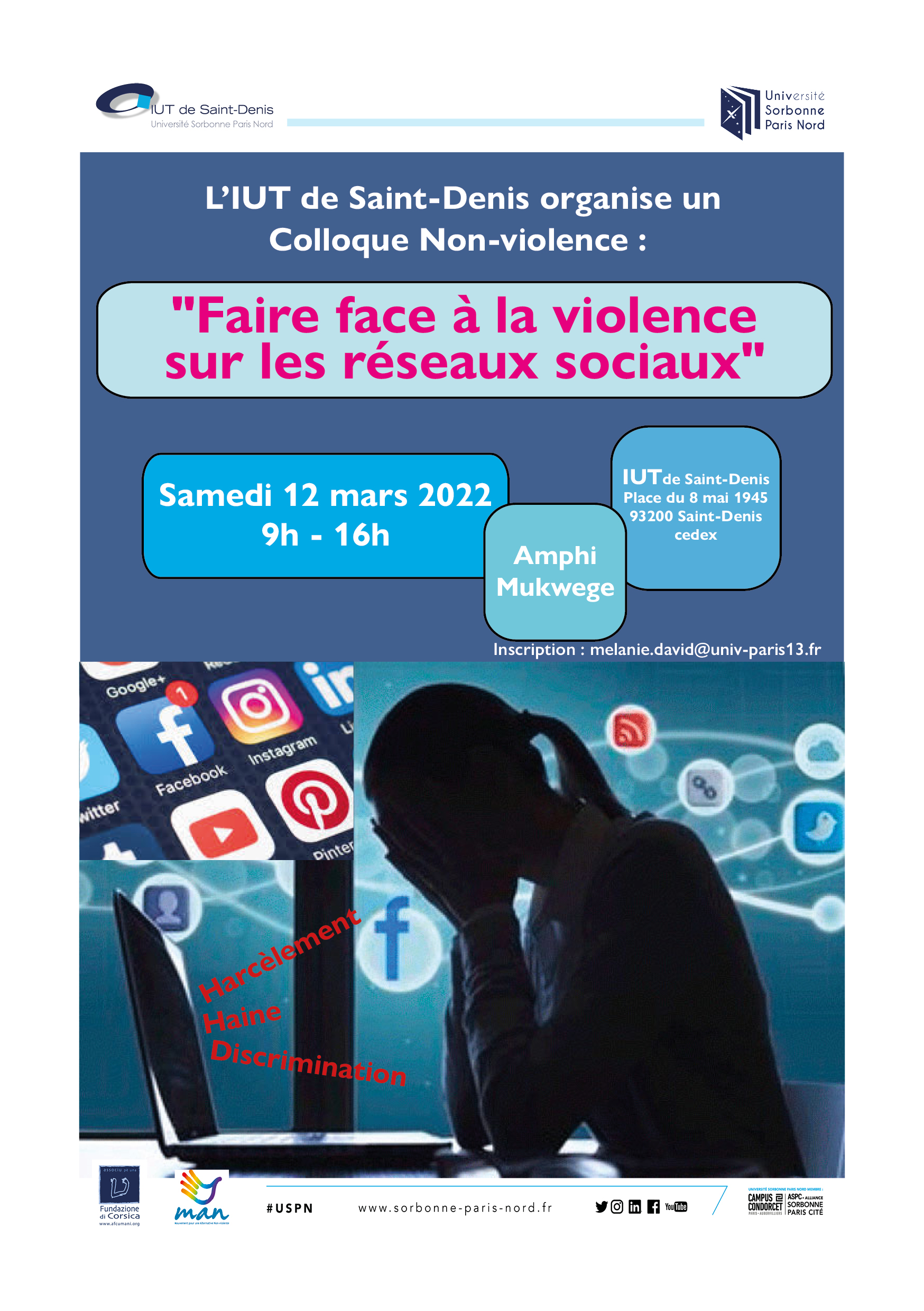 Affiche Colloque NV - IUT de Saint-Denis